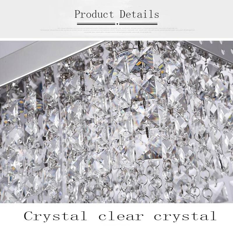 Elegant Square Crystal Ceiling Downlight - Lighting4Home