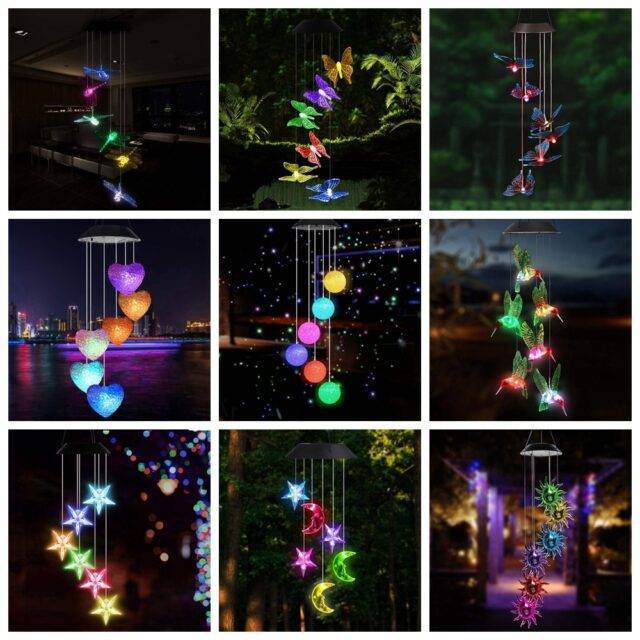 Outdoor Solar Wind Chime Lights - Lighting4Home