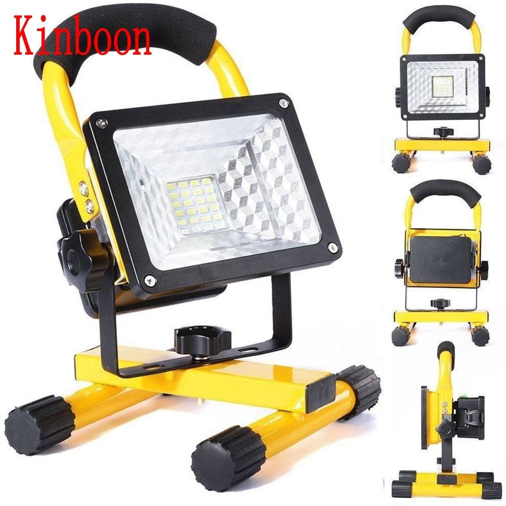 New Portable Rechargeable LED Floodlight Spotlight | Movable Work Light ...