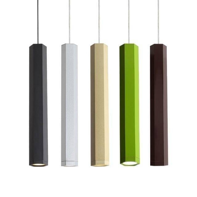Modern Hexagonal-Tube Hanging Pendant Lamp - Lighting4Home