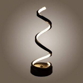 Modern LED Spiral Curved Table Lamp - Lighting4Home
