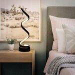 Modern LED Spiral Curved Table Lamp - Lighting4Home