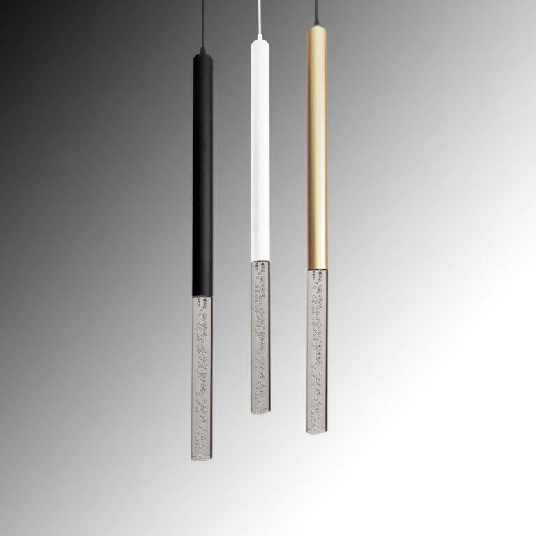 Aluminum/Acrylic Long Tube LED Pendant Lamp - Lighting4Home