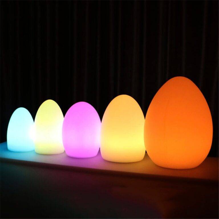 Remote Control Egg Shape RGB Night Lamp - Lighting4Home