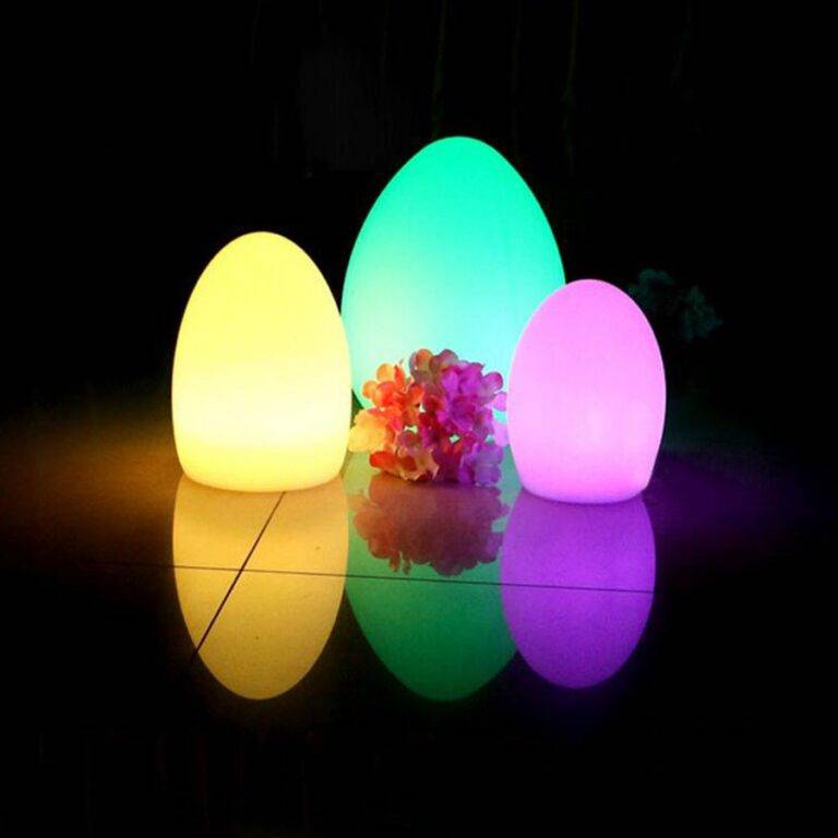 Remote Control Egg Shape RGB Night Lamp - Lighting4Home
