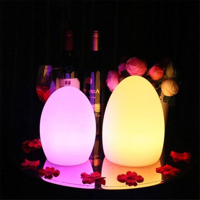 Remote Control Egg Shape RGB Night Lamp - Lighting4Home