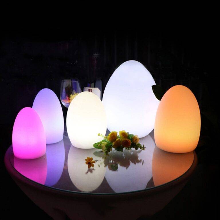 Remote Control Egg Shape RGB Night Lamp - Lighting4Home