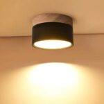 Dimmable Surface Mounted Wood-Pattern Downlight