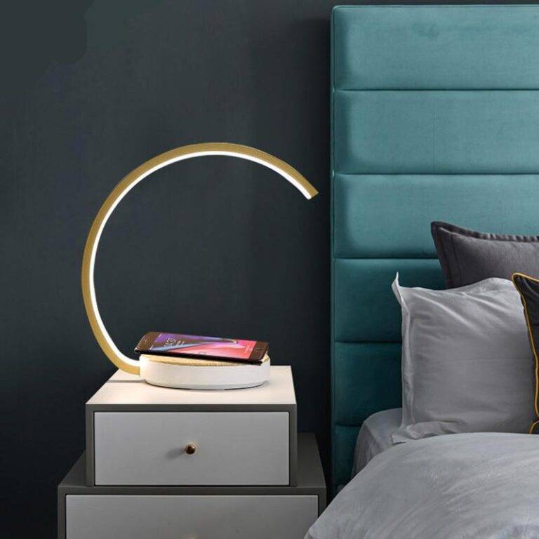 Modern LED Spiral Curved Table Lamp - Lighting4Home