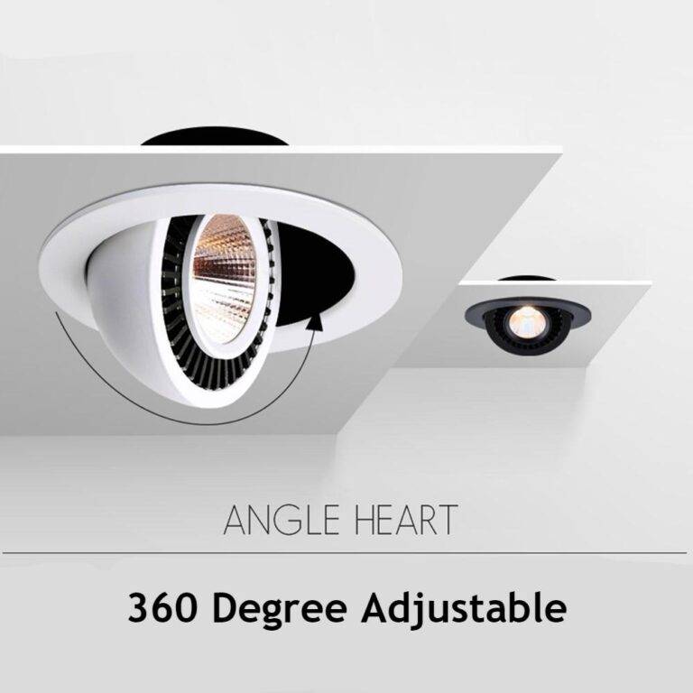 360 Degree Rotatable LED Recessed Shell Spotlight