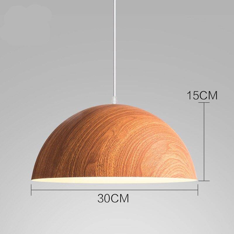 Nordic Wood Grain Pattern Pendant Lights - Lighting4Home