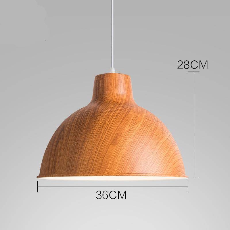 Nordic Wood Grain Pattern Pendant Lights - Lighting4Home