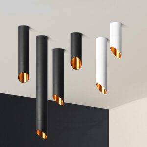 Ceiling Surface Mounted Pipe Tube LED Spotlights - Lighting4Home