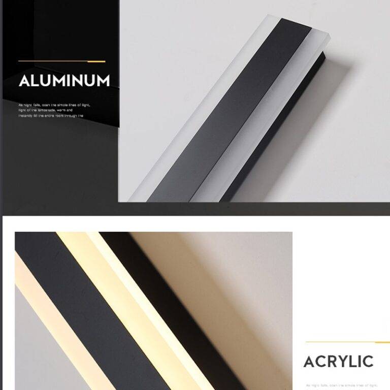 Frosted Acrylic LED Long Strip Outdoor Wall Lights