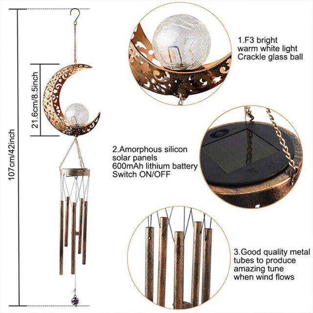 Outdoor Solar Wind Chime Lights - Lighting4Home