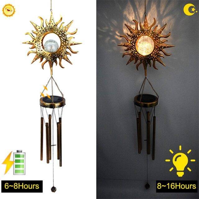Outdoor Solar Wind Chime Lights - Lighting4Home