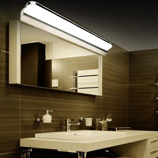 Chrome Framed Bathroom Vanity LED Lights - Lighting4Home