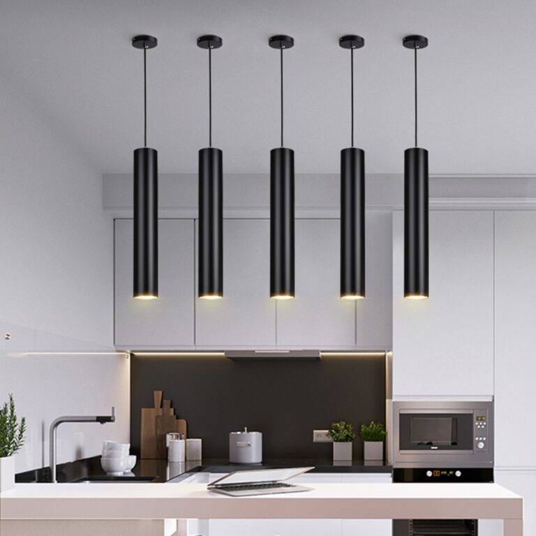 Dimmable Long Tube LED Pendant Light - Lighting4Home