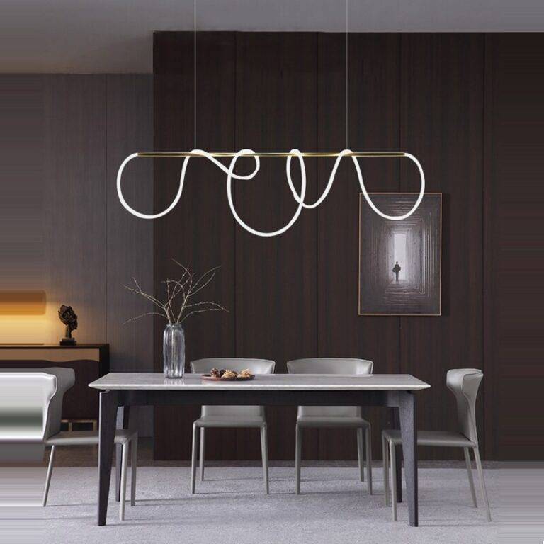Flexible Silicone LED Tube Chandelier Pendant Lights - Lighting4Home