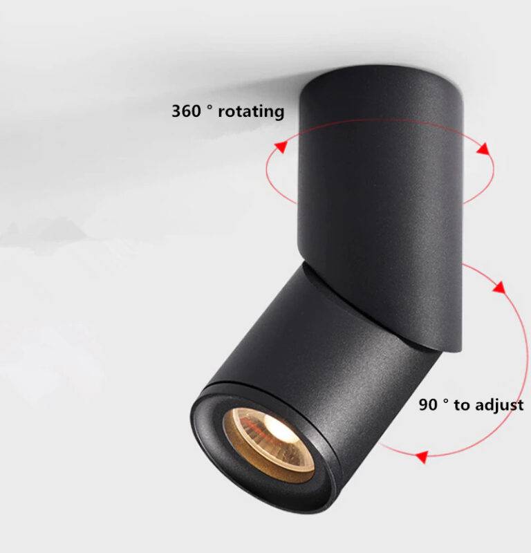 Angle Adjustable Cylinder LED Ceiling Spotlights - Lighting4Home