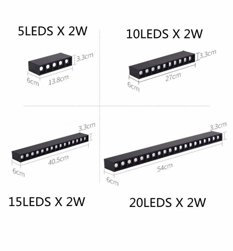 Linear Surface Mounted Dimmable LED Spotlights - Lighting4Home
