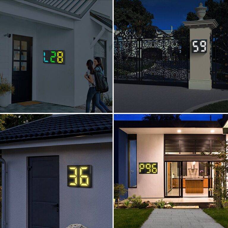 Upgraded DIY Solar House Number Sign - Lighting4Home
