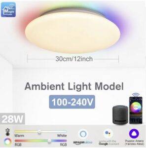 Smart LED Flush Mount Ceiling Lights