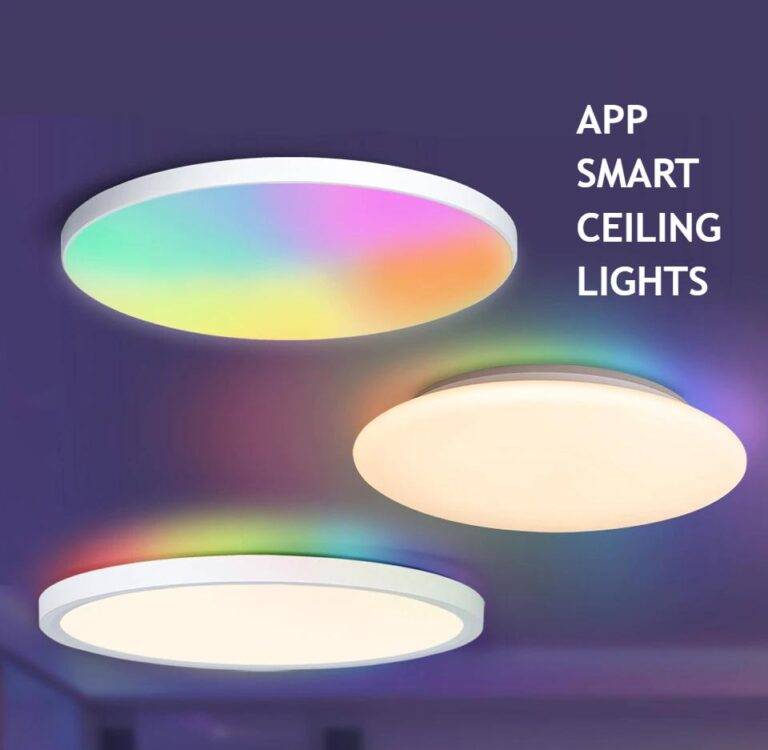 Smart LED Flush Mount Ceiling Lights