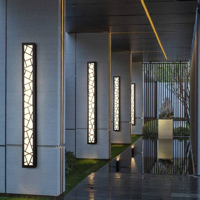 Artwork Framed Outdoor Linear LED Wall Lights