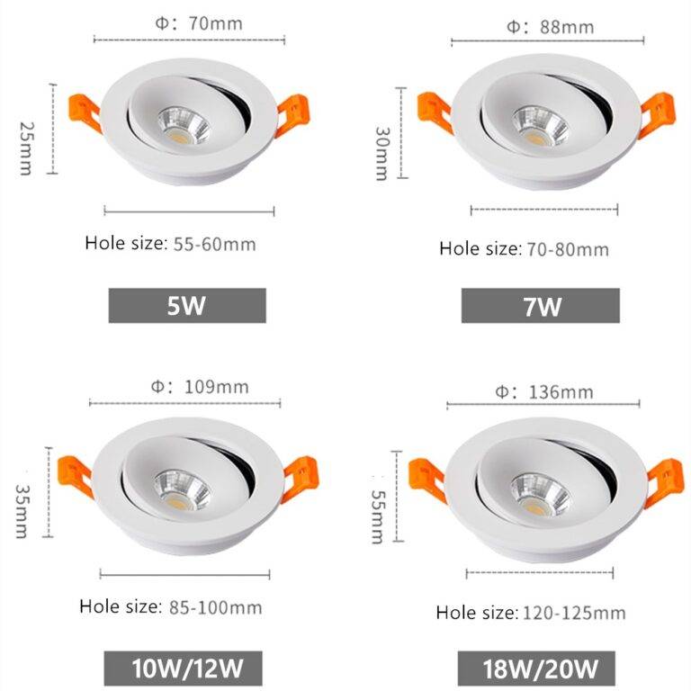 Recessed Directional LED Spotlights - Lighting4Home