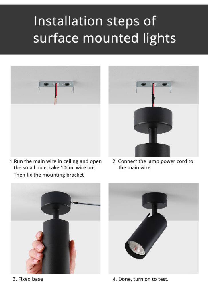 Directional Surface Mounted COB Spotlights - Lighting4Home