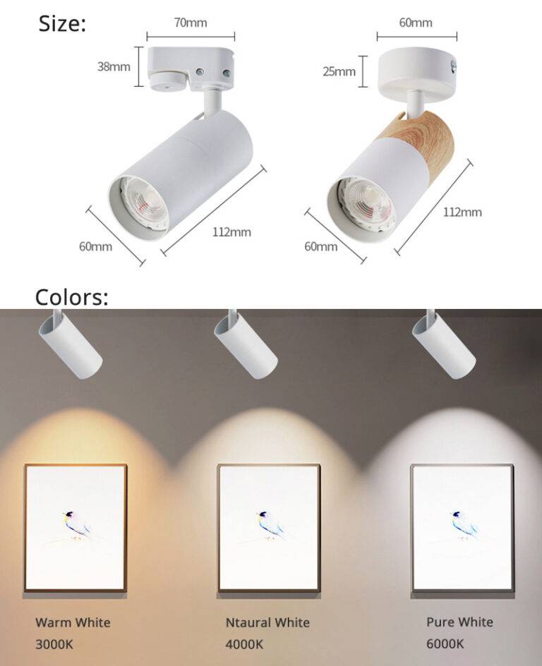 Directional Surface Mounted COB Spotlights - Lighting4Home