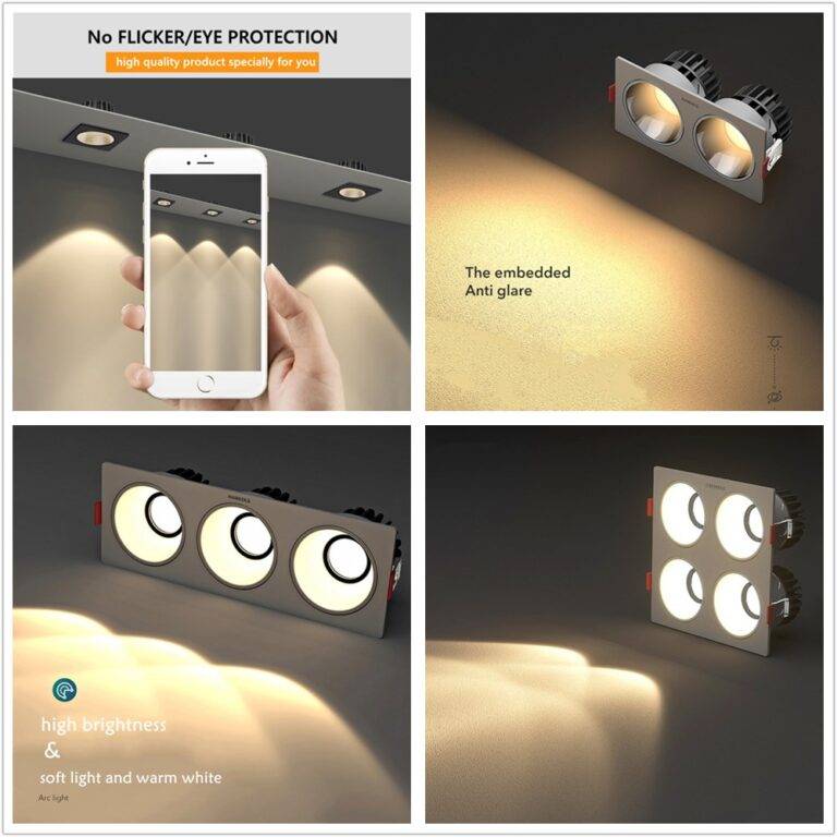 Adjustable Multi Head Recessed Spotlights - Lighting4Home