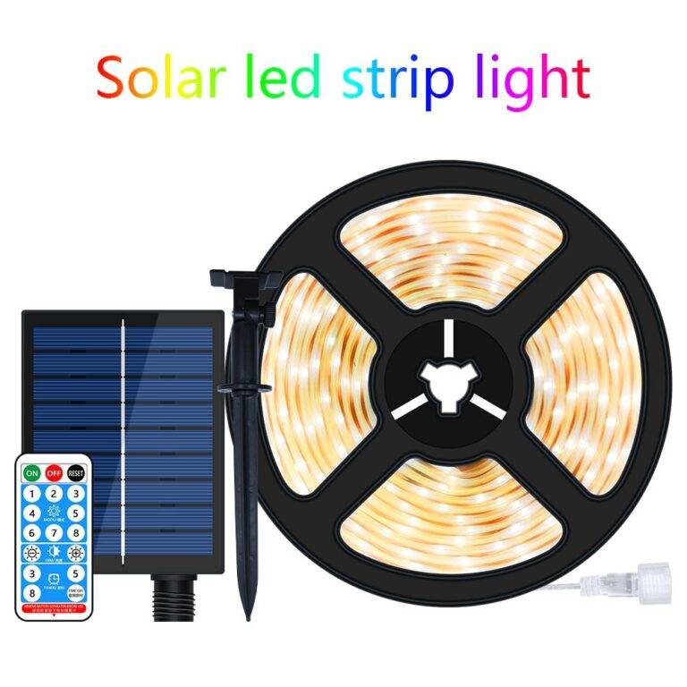 Outdoor Solar Powered LED Strip Lights - Lighting4Home