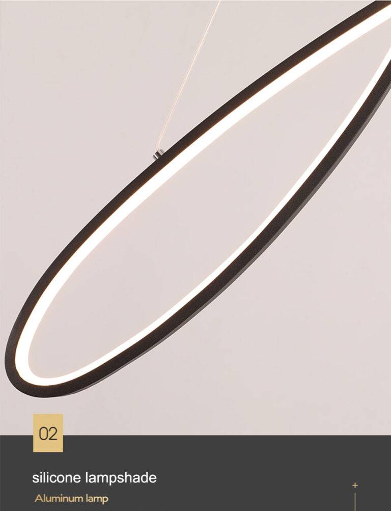 Modern Spiral Curve LED Pendant Chandelier - Lighting4Home