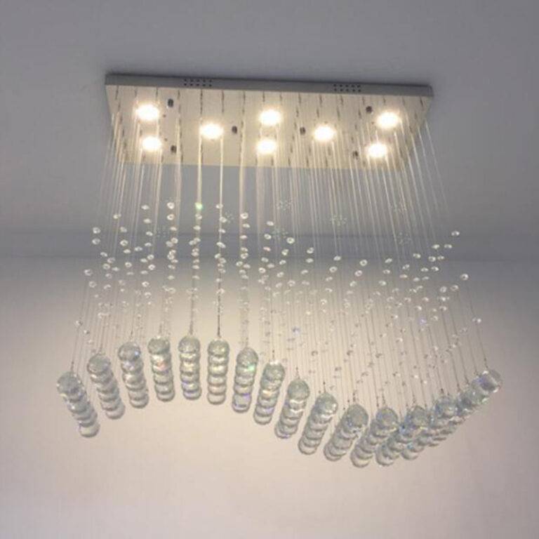 Modern LED Rectangle Crystal Chandeliers - Lighting4Home
