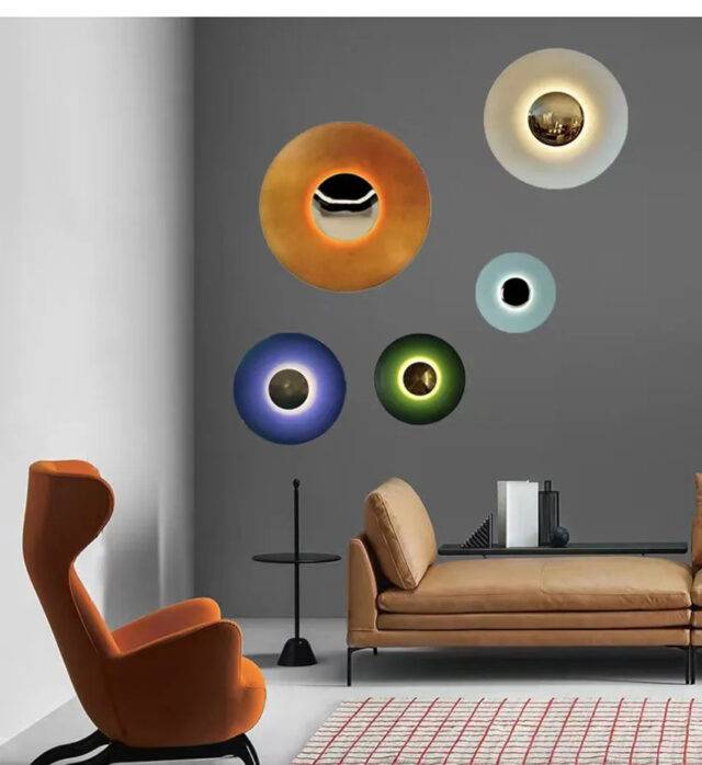 Round Accent Indirect Wall Sconces - Lighting4Home