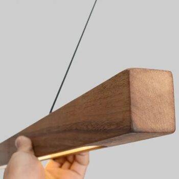 Solid Wood Linear Pendant Lights - Lighting4Home