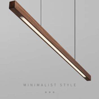 Solid Wood Linear Pendant Lights - Lighting4Home