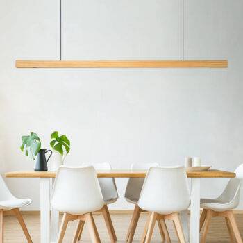 Solid Wood Linear Pendant Lights - Lighting4Home