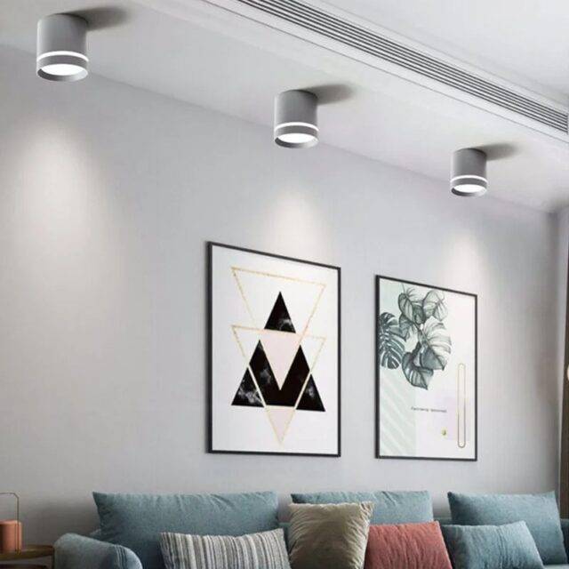 Surface-Mounted Colorful Cylindrical Downlights - Lighting4Home