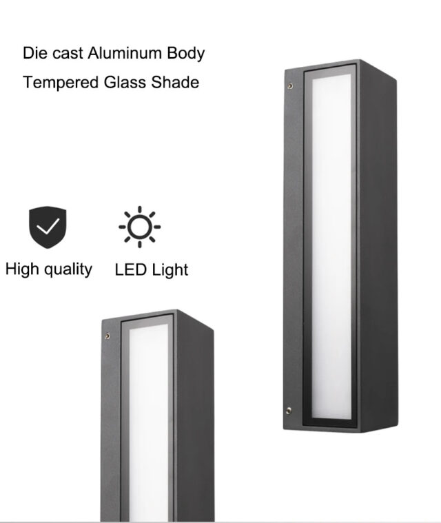 Outdoor Rectangular LED Porch Wall Light - Lighting4Home