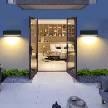 Outdoor Rectangular LED Porch Wall Light - Lighting4Home