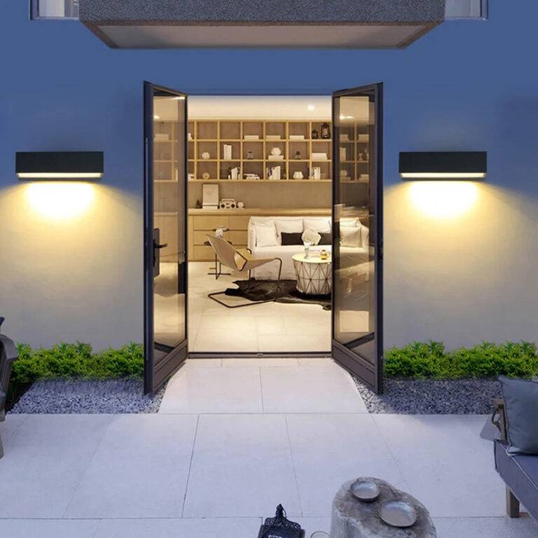 Outdoor Rectangular LED Porch Wall Light - Lighting4Home