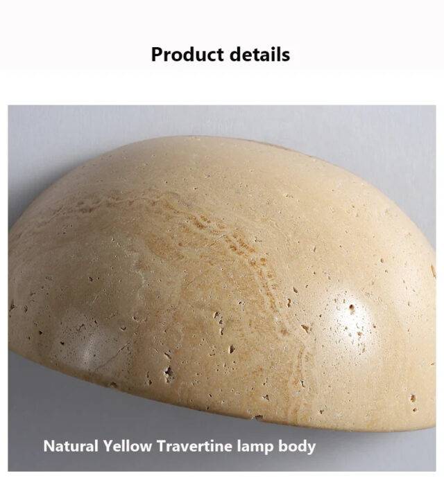 Stone Art Semicircular Wall Sconce Light - Lighting4Home