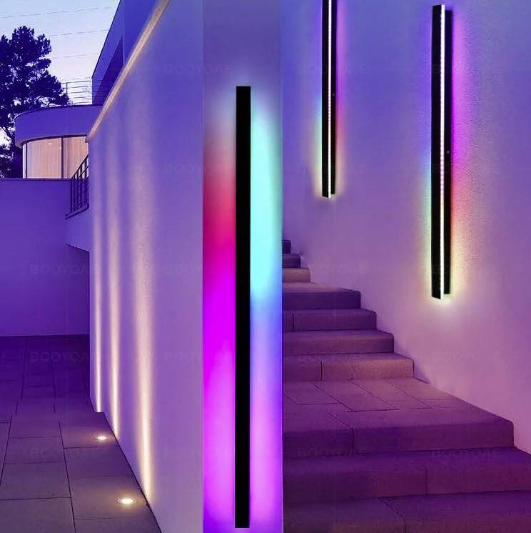 Long Strip Colorful Porch Wall Light - Lighting4Home