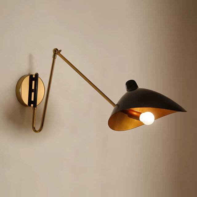 Adjustable Retro Long-Swing Arm Wall Lamp - Lighting4Home